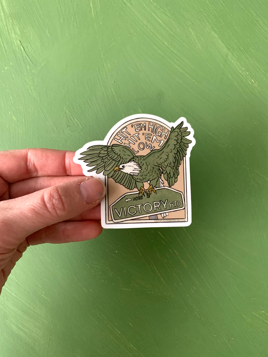 Hit em’ High Eagle Vinyl Sticker – Meadowbrook Lane