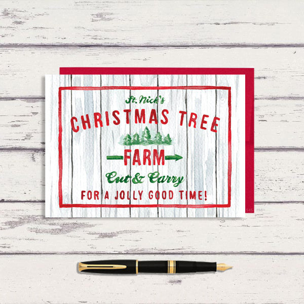 Christmas Tree Farm Greeting Card – Meadowbrook Lane