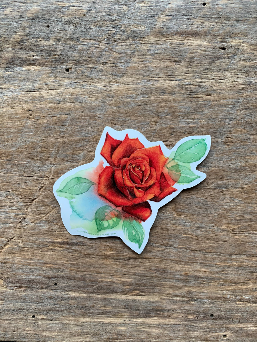 Rose Vinyl Sticker – Meadowbrook Lane