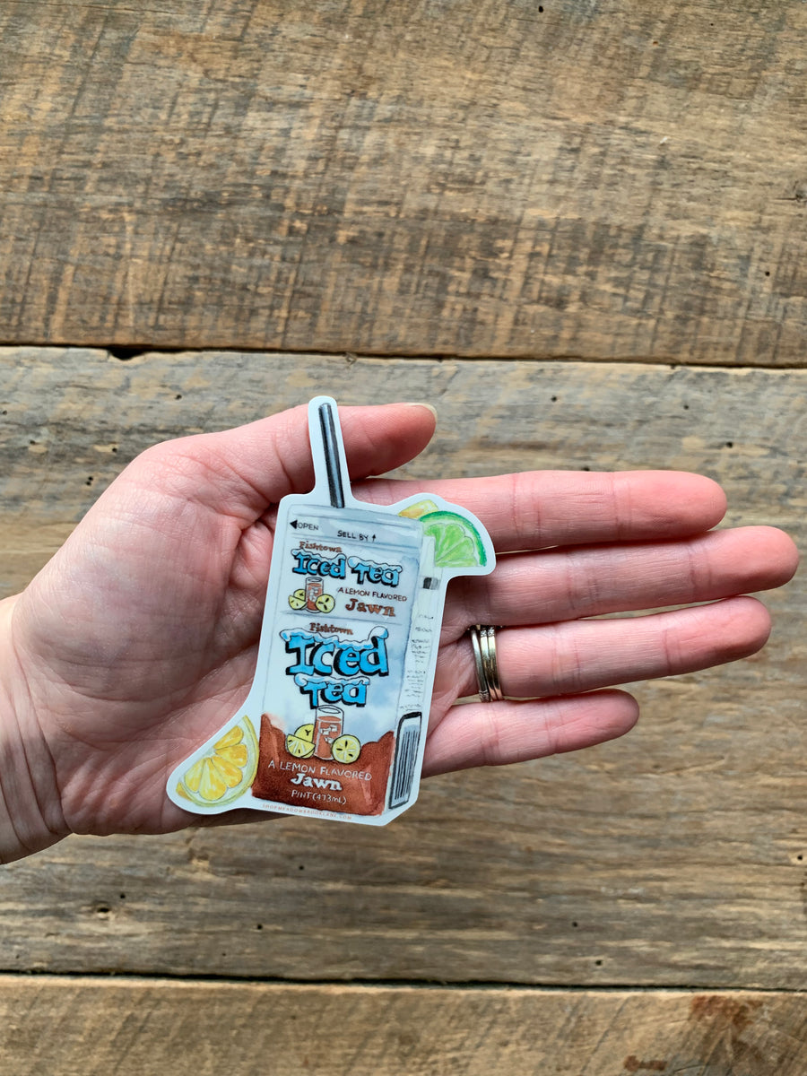 Fishtown Iced Tea Vinyl Sticker – Meadowbrook Lane