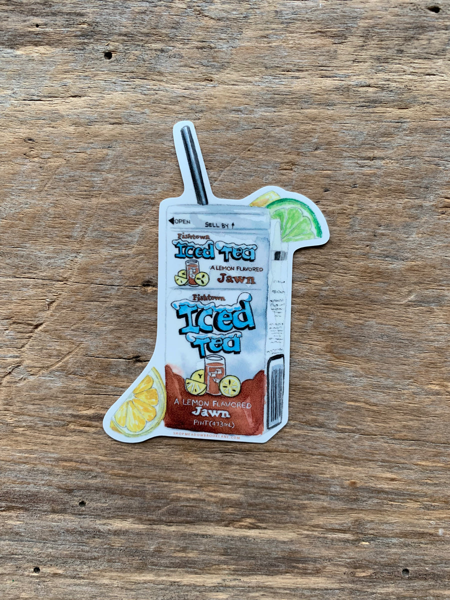 Fishtown Iced Tea Vinyl Sticker – Meadowbrook Lane